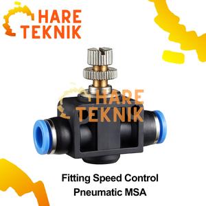 Jual FITTING PNEUMATIC SPEED CONTROL SELANG 8 MM x 8 MM (MSA 8 ...