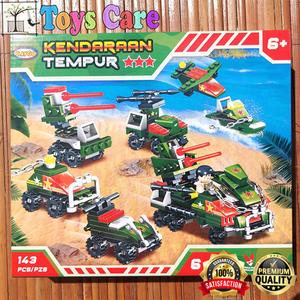 Promo PLAYGO KENDARAAN TEMPUR 6 IN 1 MAINAN LEGO ANAK BRICK TANK ...