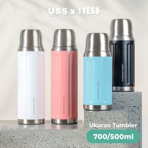 Jual USS x Tyeso Termos Botol Minum Tumbler Stainless 700ml/500ml Original - 500ml, Pink - Kota ...