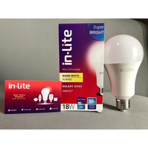Jual LAMPU BULB LED INLITE 18W 18 WATT - INB007 - Putih - Putih ...