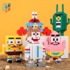 Jual NEW Nano Blocks SPONGEBOB and Friends 3D Model, Mainan Blok Susun ...