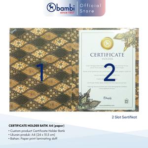 Jual "Jual Bambi Map Sertifikat A4 Kain Batik / Map Sertifikat / Cover ...