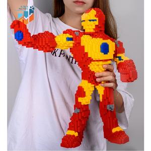 Jual NEW Nano Blocks Iron Man 3D Model, Mainan Blok Susun, Blok ...