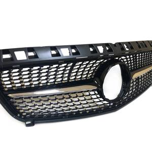 Jual Replacement Front Diamonds Radiator Black Silver Grille For ...