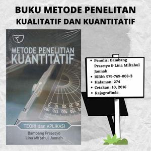 Jual BUKU METODOLOGI PENELITIAN KUALITATIF-PENELITIAN KUANTITATIF-METODE - metopen 3 - Jakarta ...