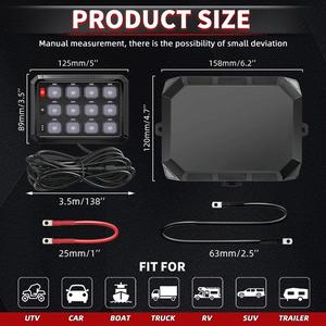 Jual Colight Universal 12 Gangs Switch Panel On-Off Control Power ...