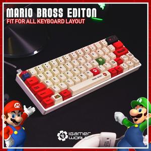 Jual Keycaps Super Mario Bros Pbt Dyesub For Mechanical Gaming Keyboard ...