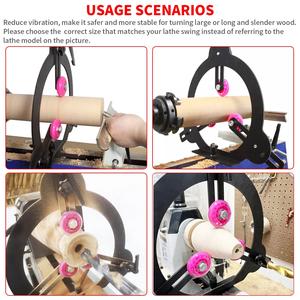 Jual Wood Lathe Steady Rest Wood Lathe Center Frame Wood Turning Tools ...