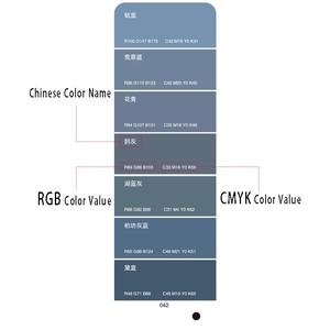 Jual Chinese Paper Card Cmyk Color Card Traditional Colors Rgb Guide ...