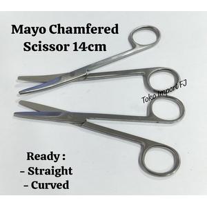 Jual Gunting Mayo 14 cm Lurus & Bengkok / Mayo Scissors 14 cm Gunting ...