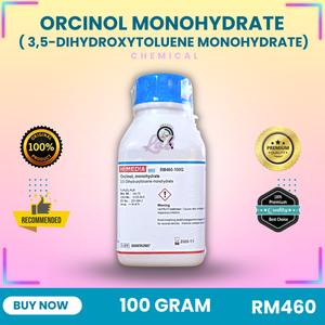 Jual Orcinol Monohydrate / 3,5-Dihydroxytoluene |C7H8O2.H2O, 100 Gram ...