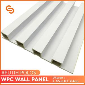 Jual WPC wallPanel Dekorasi Dinding Kayu Warna Putih polos | Wall Panel ...