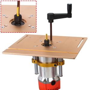Jual Router Lift 65Mm Universal Trimming Machine Router Lift Table Base ...
