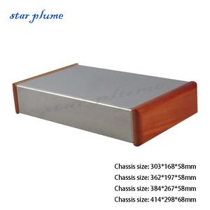 Jual Starplume Aluminum Chassis Power Amplifier Box Wooden Side Panel ...