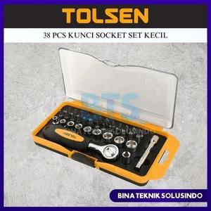 Jual TOLSEN Kunci Shock Set Kunci Mata Bit Set 38 Pcs 1/4" Socket Set ...