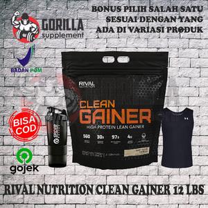Jual Rival Nutrion Clean Gainer 12Lb 12Lbs Weight Gainer Lean Bulking ...