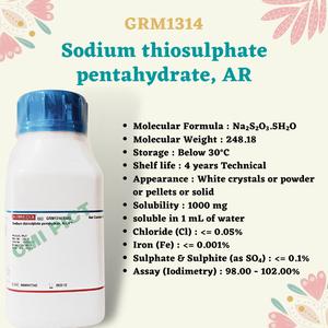 Jual Sodium thiosulphate pentahydrate, AR/ Natrium tiosulfat, Himedia ...