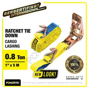 Jual tali pengikat barang Ratchet Tie Down Cargo 1" x 5M Pengikat ...