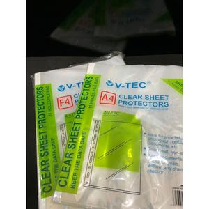 Jual Sheet Protector F4 Vtec A4 Vtec 1 PACK ISI 100PCS - A4 - Kota ...