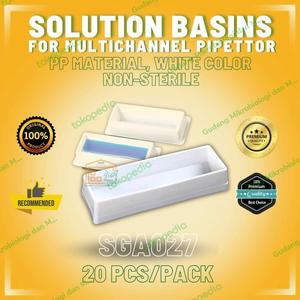 Jual Solution Basins, for Multichannel Pipettor, PP Material, 20 pcs ...