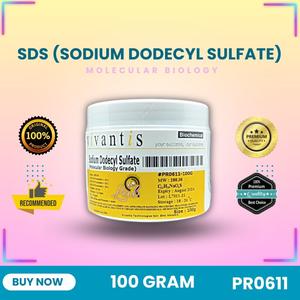 Jual SDS (Sodium Dodecyl Sulfate), Mol.Biology Grade |C12H25NaO4S, 100 ...