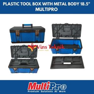 Jual PTR toolbox tool box plastik body besi 18.5inch MULTIPRO heavy ...