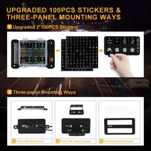 Jual 8 Gangs Touch Control Waterproof Switch Panel Universal Power ...