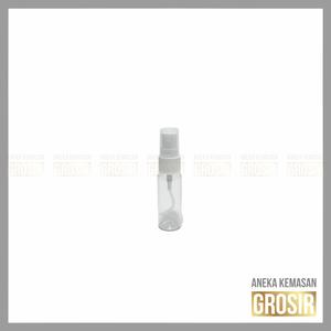 Jual Botol Boston Round 20ml Bening PET Tutup Spray 18 Putih Susu 1set ...