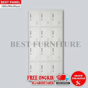 Jual Best Locker Filing Cabinet Stainless Besi Anti Banjir 12 Pintu ...