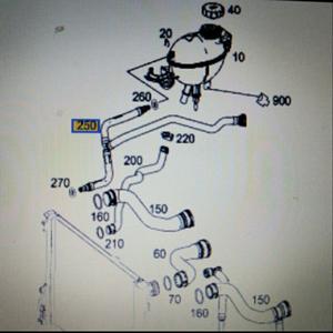 Jual Selang tanki radiator W212 M274 ORIGINAL A2125013925 - selang ...