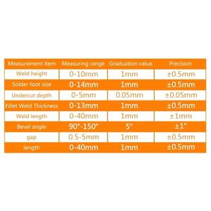 Jual Compact High Accuracy Welding Gauge Weld Bead Height Welding Seam ...