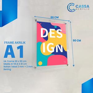 Jual Frame Dinding Akrilik / Bingkai Display Poster Menu Akrilik ...