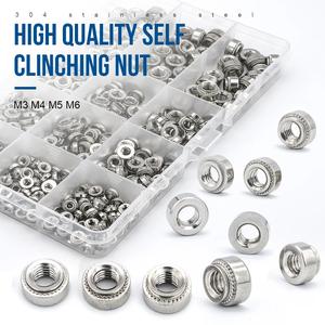 Jual Nindejin 450Pcs Pem Rivet Nut Stainless Steel Self Clinching Nut ...