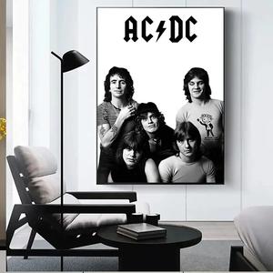 Jual Band Aac Dc Wallpaper Poster Kraft Club Bar Paper Vintage Poster ...
