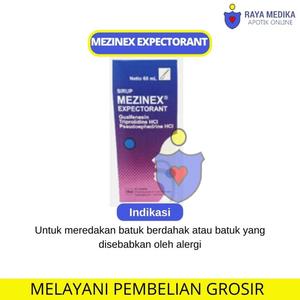 Jual Mezinex Expectorant Syrup Mengatasi Flu dan Batuk Kering - Kota ...