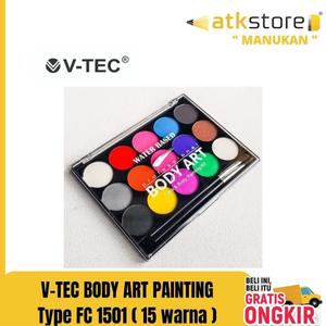 Jual V-Tec Body Painting FC 1501( 15 warna ) / V-tec Face Painting 1912 ...