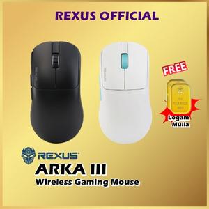 Jual Rexus ARKA III RX-112 Wireless Gaming Mouse ARKA 3 RX112 - Black ...