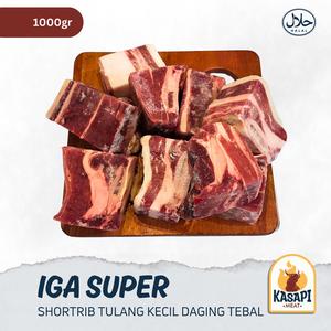 Jual Iga Super Short Ribs 1000gr Tulang Kecil Tebal Daging 1Kg Halal ...