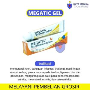 Jual Gel Pereda Nyeri Otot Salep Pegal Megatic Gel - Kota Surabaya ...