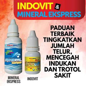 Jual Indovit dan Mineral Ekspress Vitamin Ternak Burung Untuk Murai ...