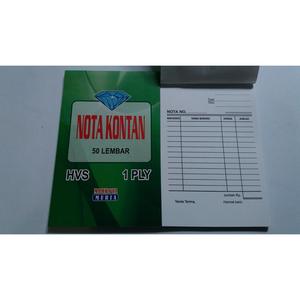 Jual NOTA KONTAN 1 PLY, NOTA KECIL, NOTA HVS, WARNA KERTAS PUTIH - Biru ...