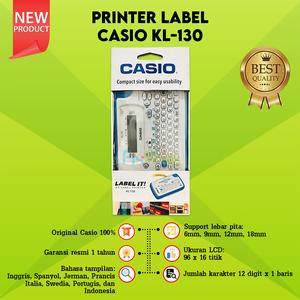 Jual Printer Label Casio KL-130 Label Maker Mesin Labeling Original New ...