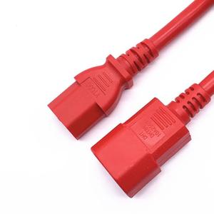 Jual UPS Cable / Kabel Power Computer IEC C13 C14 Red Blue Merah Biru ...