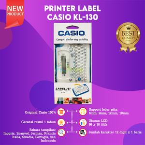 Promo Label Printer Casio KL 130 Mesin Labeling Maker Garansi Original ...