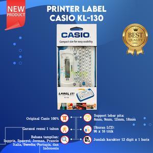 Jual Casio KL 130 Mesin Label Printer Labeling Garansi Resmi Original ...