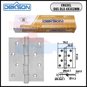 Jual Engsel Pintu 4 Inch Dekkson Deluxe 4"x3"x2mm 2BB SSS Hinge Dekson ...