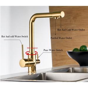 Jual Np* Keran Air Model Putar 360 Derajat Warna Emas Untuk Dapur ...