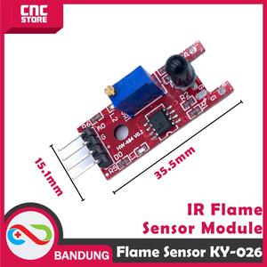 Jual FLAME SENSOR MODULE KY-026 FIRE DETECTION SENSOR MODULE ARDUINO ...
