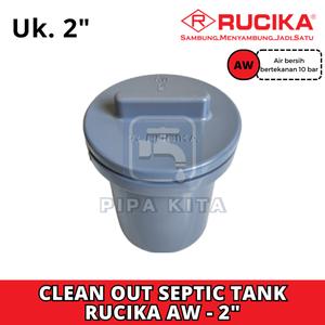Jual Clean Out AW 2 Inch RUCIKA CO 2" Tutup Septic Tank PVC Buka Tutup ...