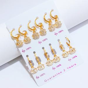 Jual AGD19 Grosir Anting Juntai Dewasa Gold Permata Kristal Lapis Emas - Jakarta Utara - Alin ...